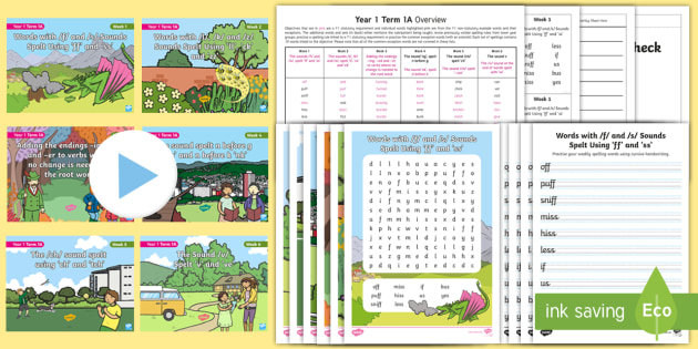 Spelling Pack Year 1 • Twinkl.ca