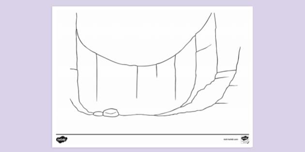 FREE! - Hole in the ground background Colouring | Colouring Sheets