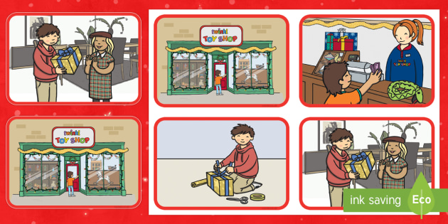 Gift Giving Story Sequencing Cards (teacher made)