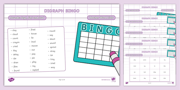 Phonics Bingo Cards | twinkl.com.au