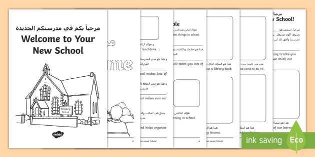 EAL Starter Welcome to Your New School Booklet Arabic/English - EAL Starter