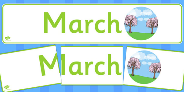 👉 March Display Banner (teacher made)