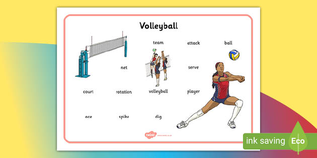 Volleyball Word Mat (teacher made)