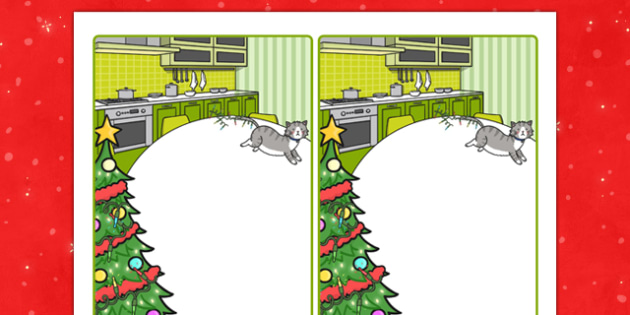 Christmas Cat Themed Editable Note (teacher made)