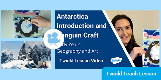 FREE! - Penguin Craft Video Lesson | EYFS Geography Tutorial