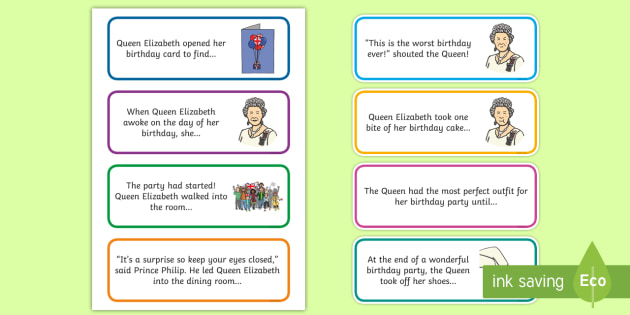 The Queen's Birthday Writing Prompts (teacher made)