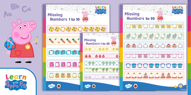 Missing Numbers Worksheets | twinkl.com