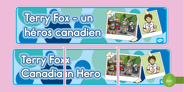 Terry Fox Display Banner - Grades K-3 (teacher made)