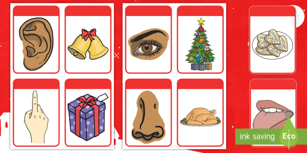 Fünf Sinne weihnachtliche Memorykarten (teacher made)