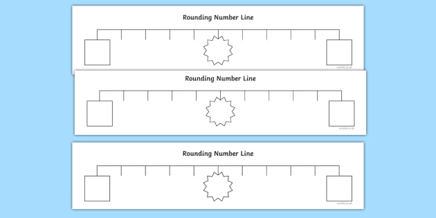 Rounding Support Number Line teacher Made 