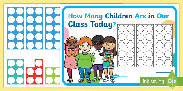 EYFS How Many Children Are in Our Class Today?