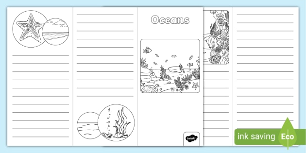 World Oceans Leaflet Template (Teacher-Made)