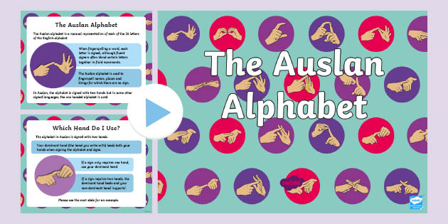 Auslan Letters PowerPoint | Sign Language Resources