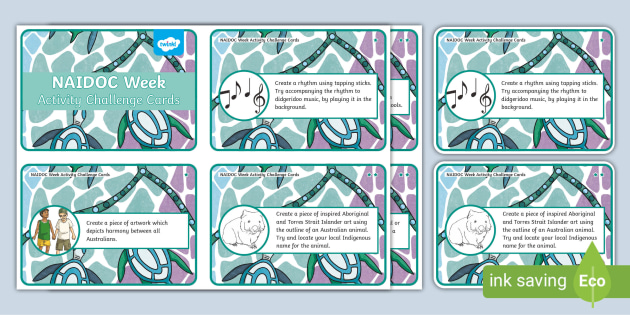 FREE! - NAIDOC Week Activity Challenge Cards (teacher made)