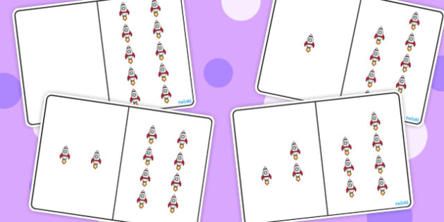 FREE! - Red Space Rocket Counting Number Bonds to 10