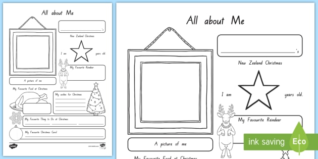 All about Me at Christmas Activity (teacher made)