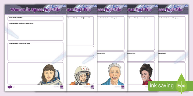 Women in Space First Level Fact File Activity Sheet