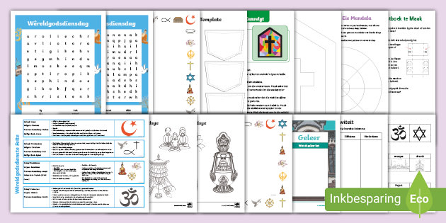 Verskillende Gelowe en Godsdienste Skootboek (Teacher-Made)