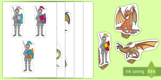 Castles, Knights and Dragons Small World Characters - EYFS, Early Years