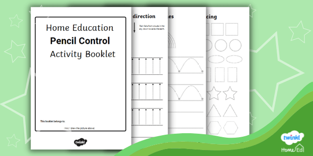 FREE! - * NEW * Home Education Pencil Control Activity Booklet