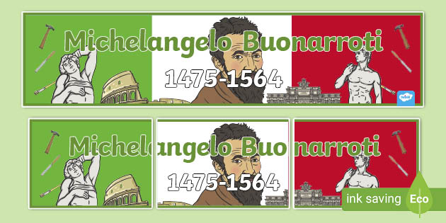 Michelangelo Display Banner (teacher made)