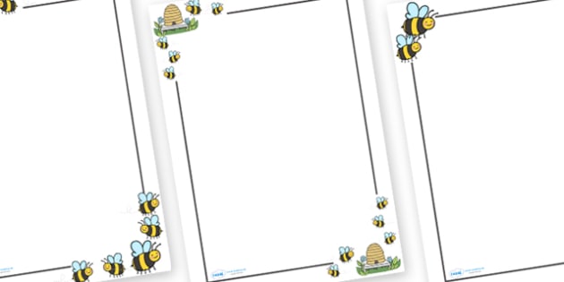 FREE! - Here is the Beehive Page Borders - Here is the Beehive, nursery