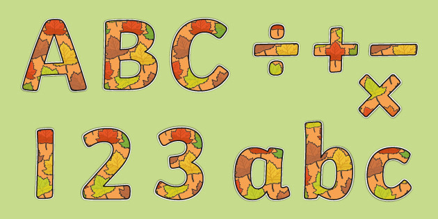 FREE! - Autumn Themed A4 Display Lettering (teacher made)