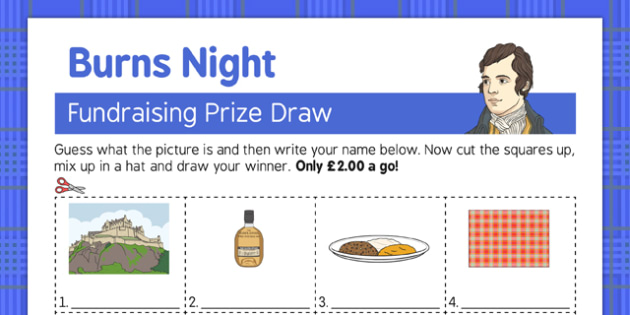 Burns Night Fundraising Sheet (teacher made)