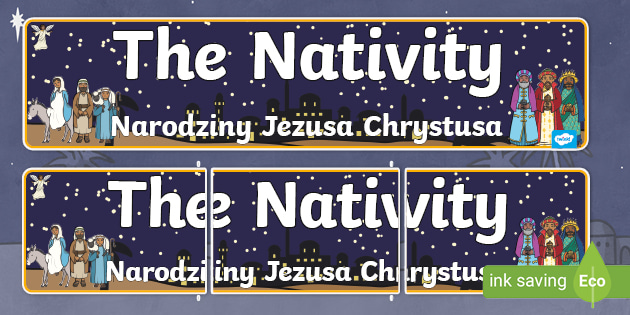 Nativity Display Banner Polish Translation (Teacher-Made)