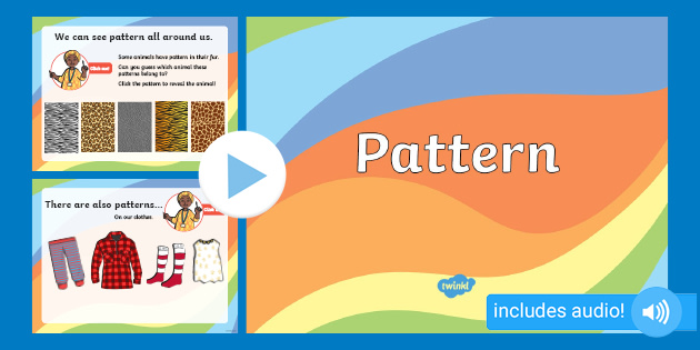 Introduction to Patterns Audio PowerPoint (teacher made)