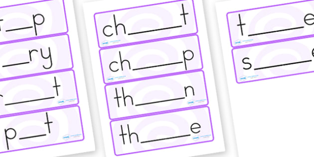 FREE! - Fill in the Blank Word Cards (teacher made)