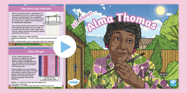 KS2 All About Alma Thomas PowerPoint