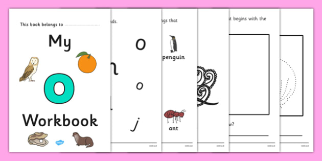 FREE! - My Workbook o lowercase - workbook, o sound, lowercase, letters