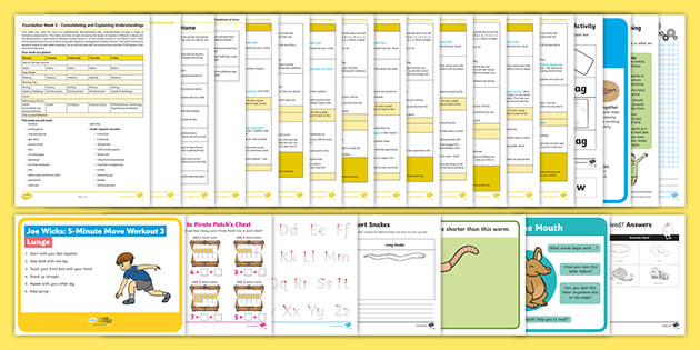 FREE! - Foundation Term 2 Week 5 School Closure Home Learning Pack
