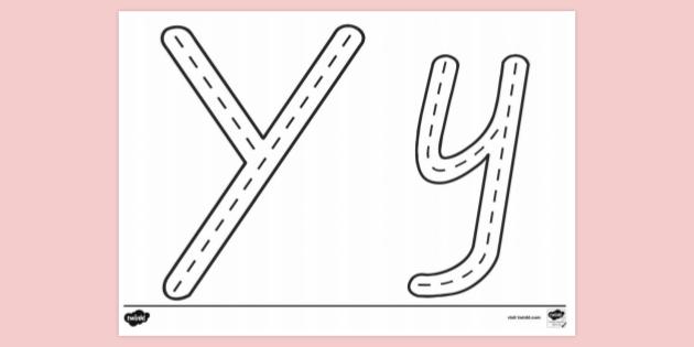 Letter Y Colouring Page | Colouring Sheets | Twinkl