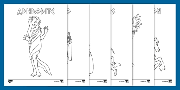 greek god mythology coloring pages