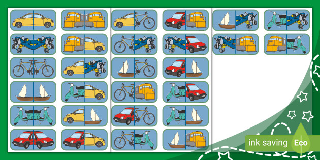 Transport Dominoes (teacher made)