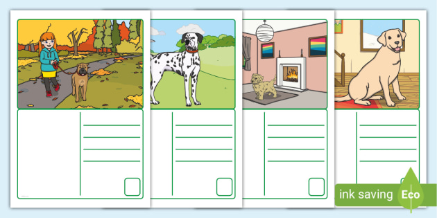FREE! - Dog Themed Postcards (teacher made)