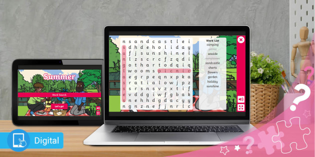 Interactive Summer Word Search Activity | Twinkl Go!