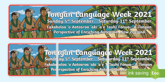 Tongan Language Week Banner (teacher made)