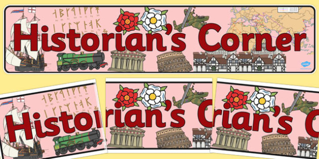 Historians Corner Display Banner