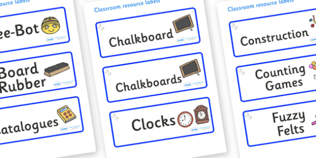 FREE! - Unicorn Themed Editable Additional Classroom Resource Labels