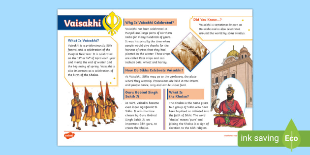 Vaisakhi Facts | Twinkl Fact File Resources (teacher made)