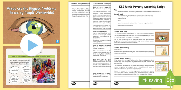 KS2 World Poverty Assembly Pack (teacher made)