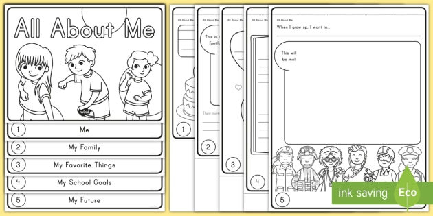 All About Me Flipbook