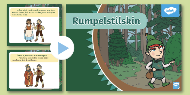 Rumpelstiltskin PowerPoint EAL Romanian (teacher made)