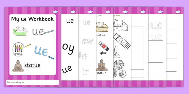 Phase 5 ue Grapheme Workbook (teacher made)