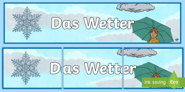Weather Topic Display Banner German