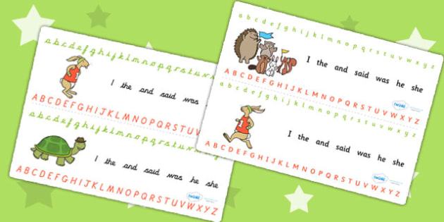 The Tortoise and The Hare Alphabet Strips (teacher made)