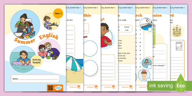 Summer English Activity Booklet Year 1 (teacher made)